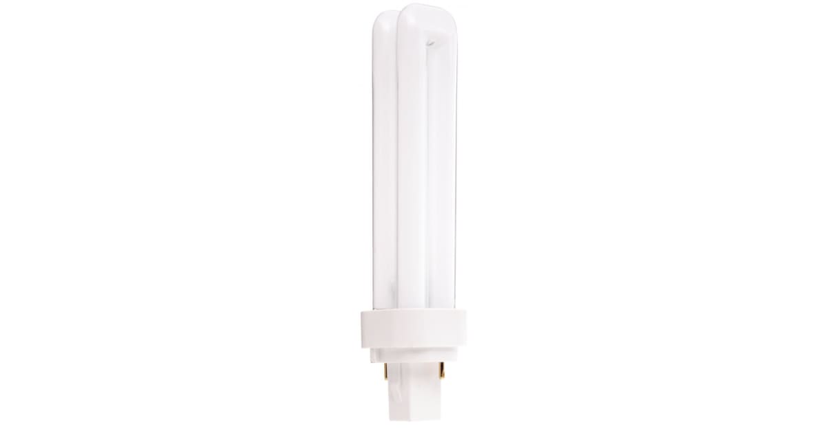 Satco Lighting S8323 Pack of (2) 18 Watt T4 Shaped G24d-2 Base Compact ...