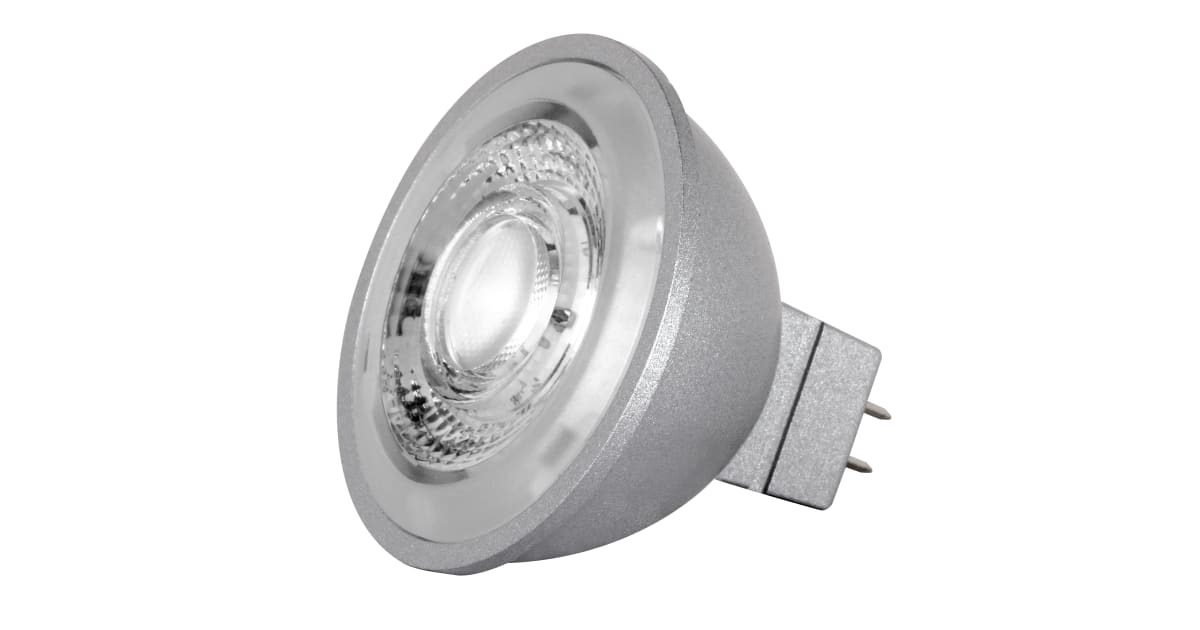 Satco Lighting S8642 Single 8 Watt Dimmable MR16 GU5.3 LED Bulb - 490 ...
