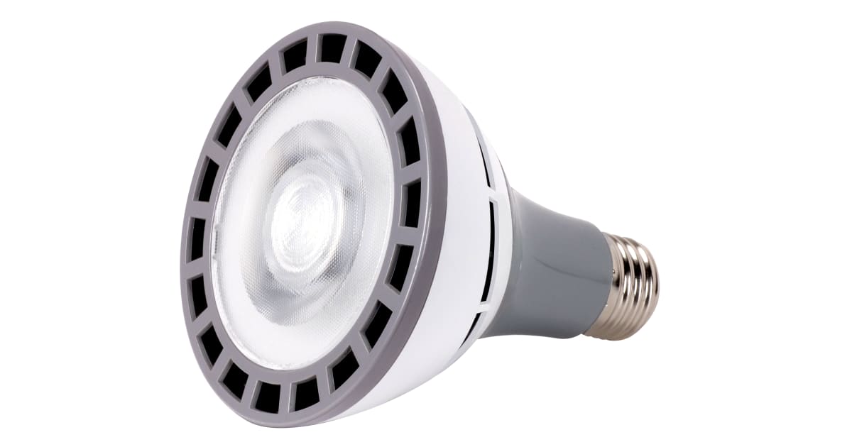 Satco Lighting S9765 Single 12 Watt PAR30LN Medium (E26) LED Bulb - 450 Lumens and 2700K ...