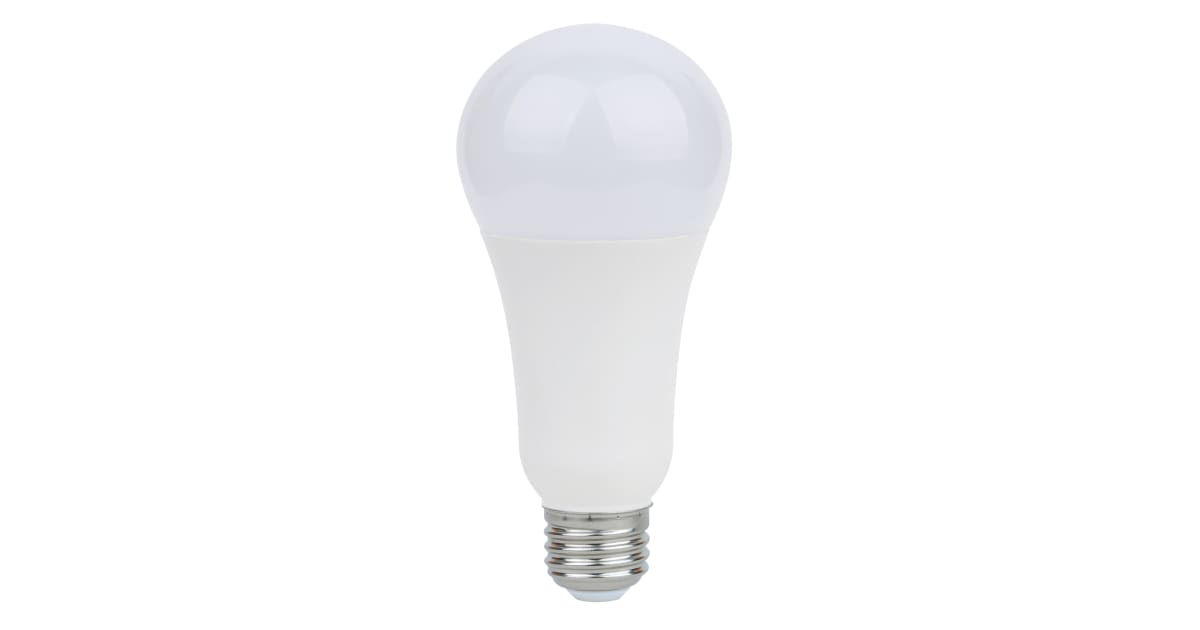 Satco Lighting S8647 Single 19 Watt White Dimmable A21 Medium (E26) 3000K LED 277V Bulb ...