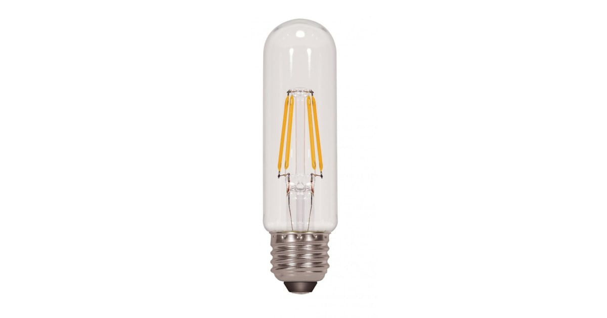 Satco Lighting S9580 4.5 Watt Dimmable T10 Shaped Medium (E26) Base LED Bulb | Ferguson Home