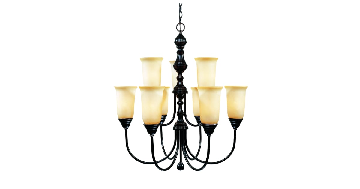 Savoy House 1-1702-9-13 9 Light Up Lighting Chandelier from the Sutton ...
