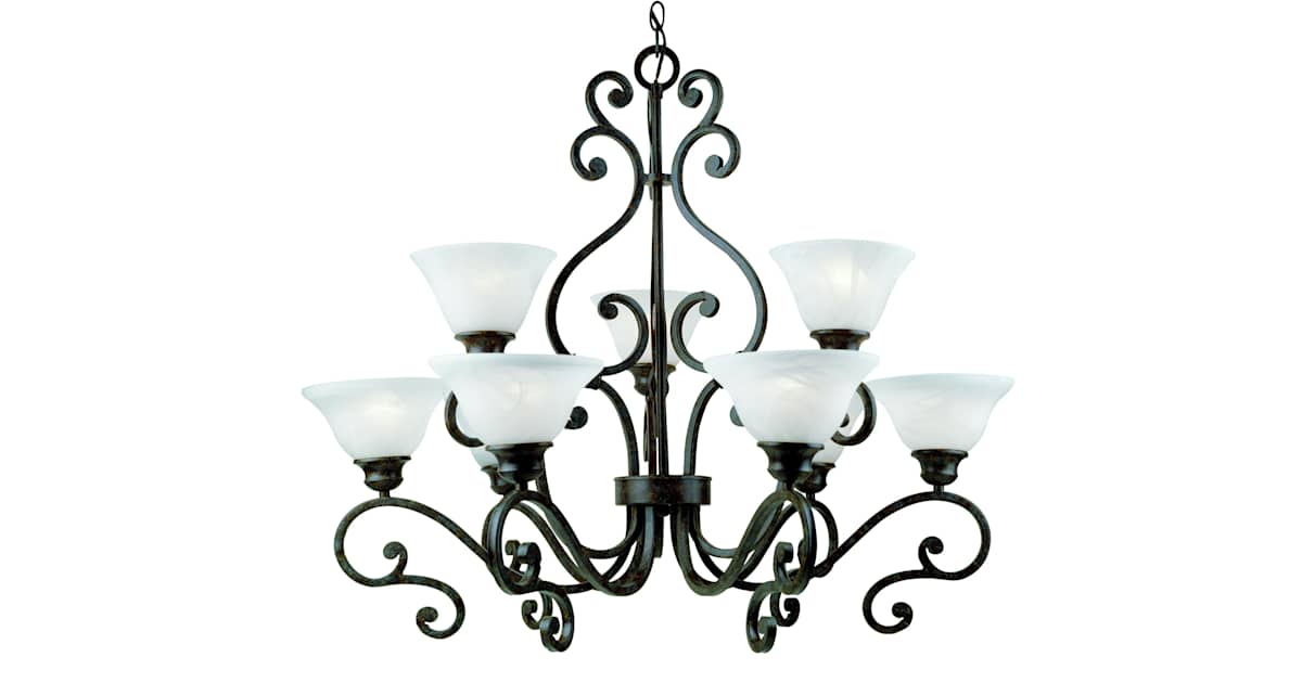 Savoy House 513-9-72 9 Light Up Lighting Chandelier from the Helena ...