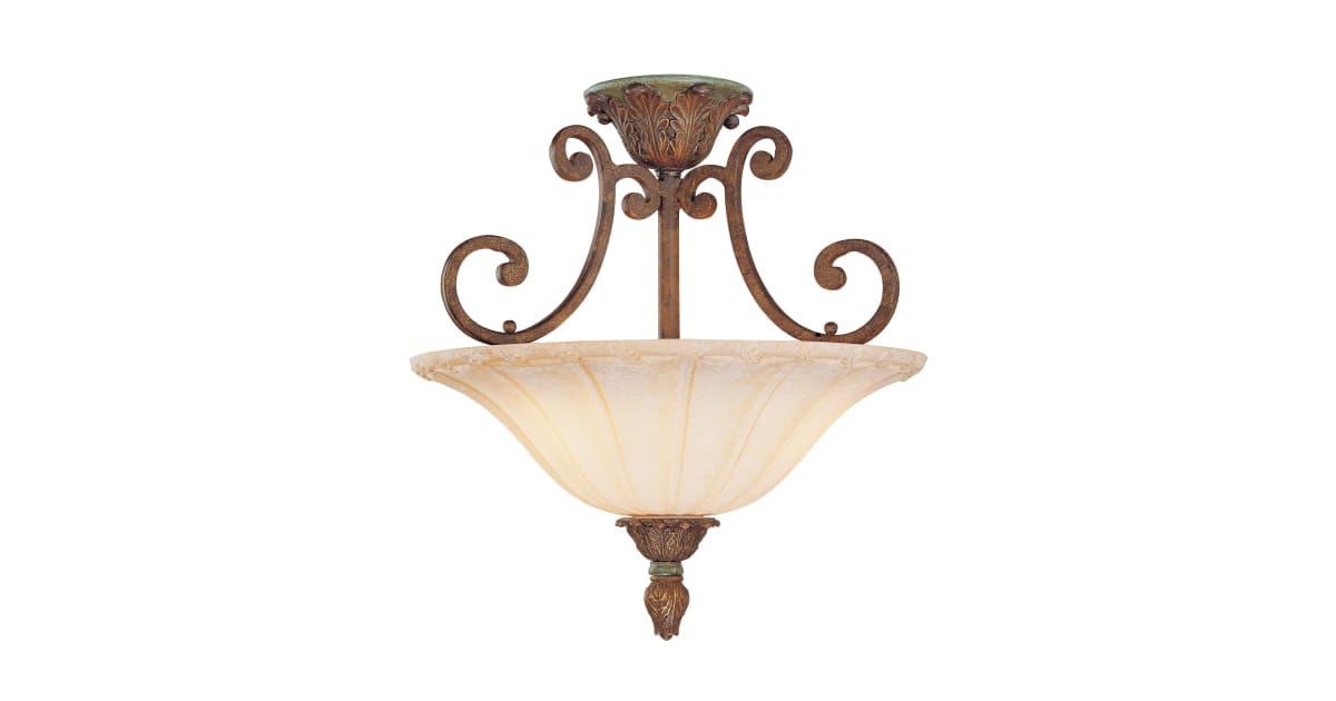 Savoy House 6-8059-3-114 Semi-Flush Ceiling Fixture from the Burgundy ...