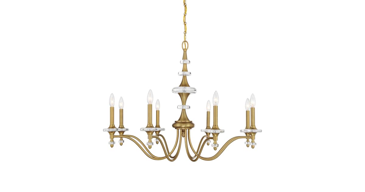 Savoy House 1-1362-8-322 Champlain 8 Light 35" Wide Taper Candle Style ...