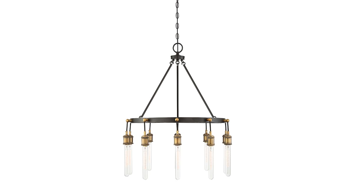 Savoy House 1-2904-10-51 Campbell 10 Light 28" Wide Chandelier ...