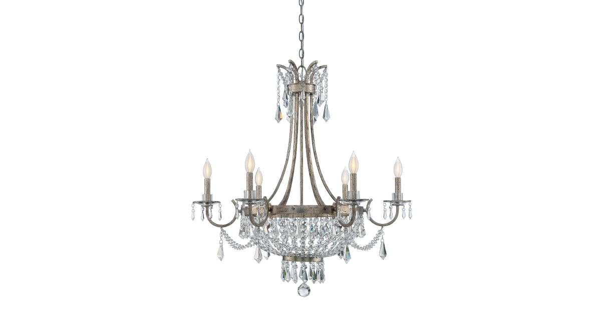 Savoy House 1-3060-6-60 Claiborne 6 Light Chandelier | Ferguson Home
