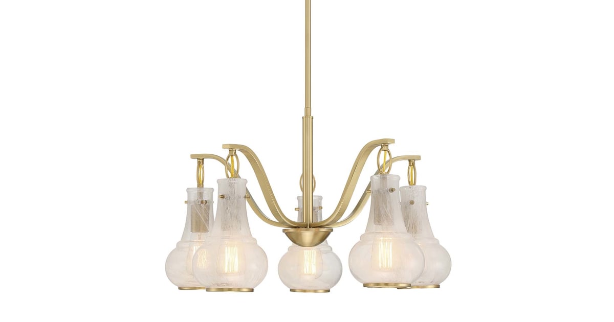 Savoy House 1-4419-5-322 Adams 5 Light 25" Wide Chandelier | Ferguson Home