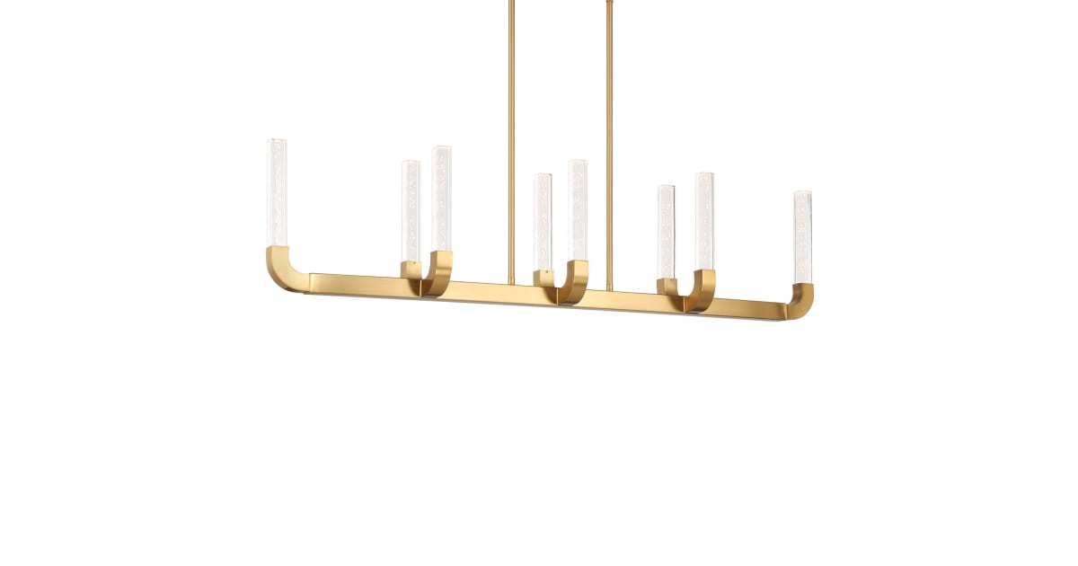 Savoy House 1-8951-8-322 Del Mar 8 Light 48" Wide LED Linear Chandelier ...