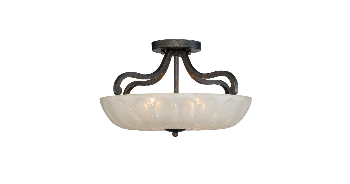 Savoy House 6-1191-3-42 Stuart 3 Light Semi Flush Mount Ceiling Fixture ...
