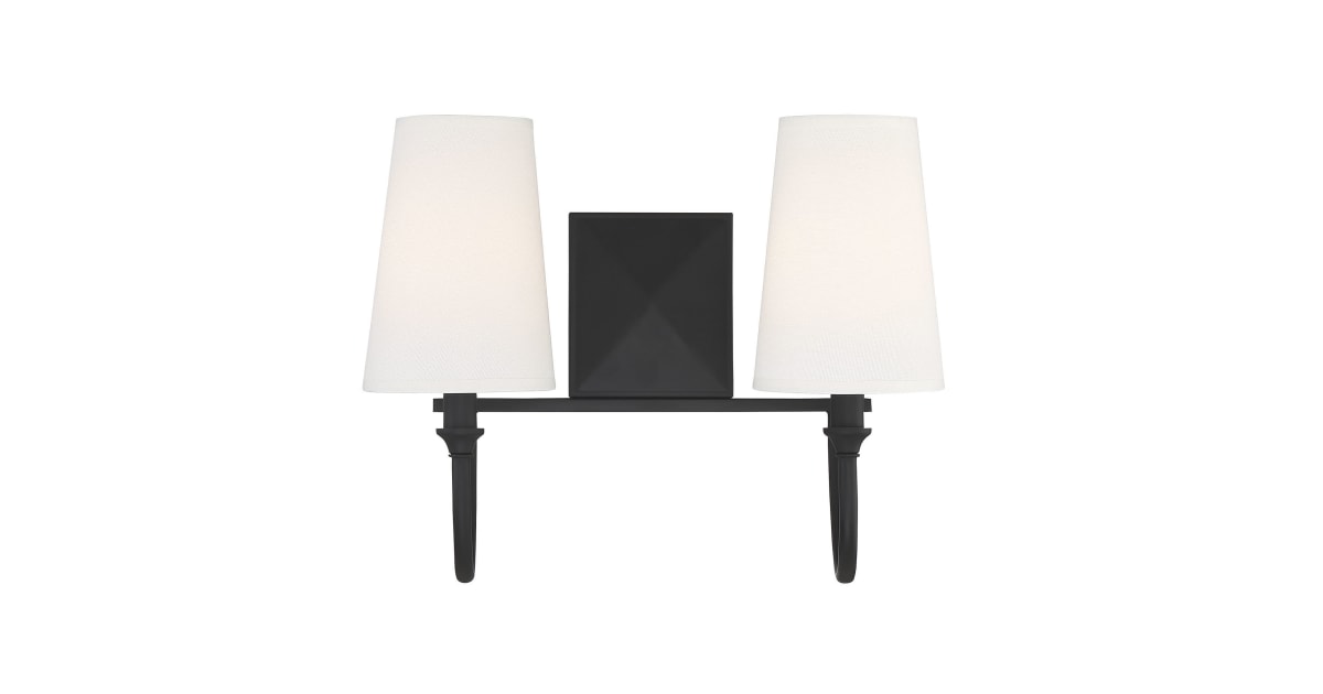 Savoy House 8-2542-2-89 Cameron 2 Light 15" Wide Bathroom Vanity Light ...