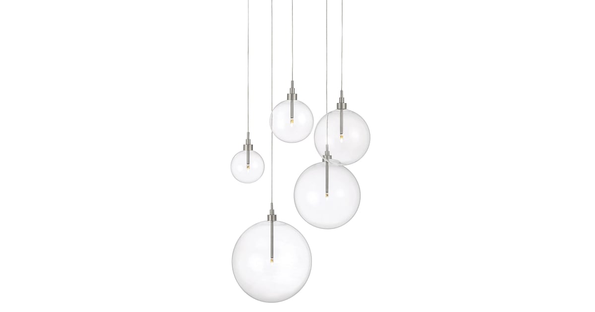 Savoy House M10099BN Meridian 5 Light 28" Wide LED Multi Light Pendant ...