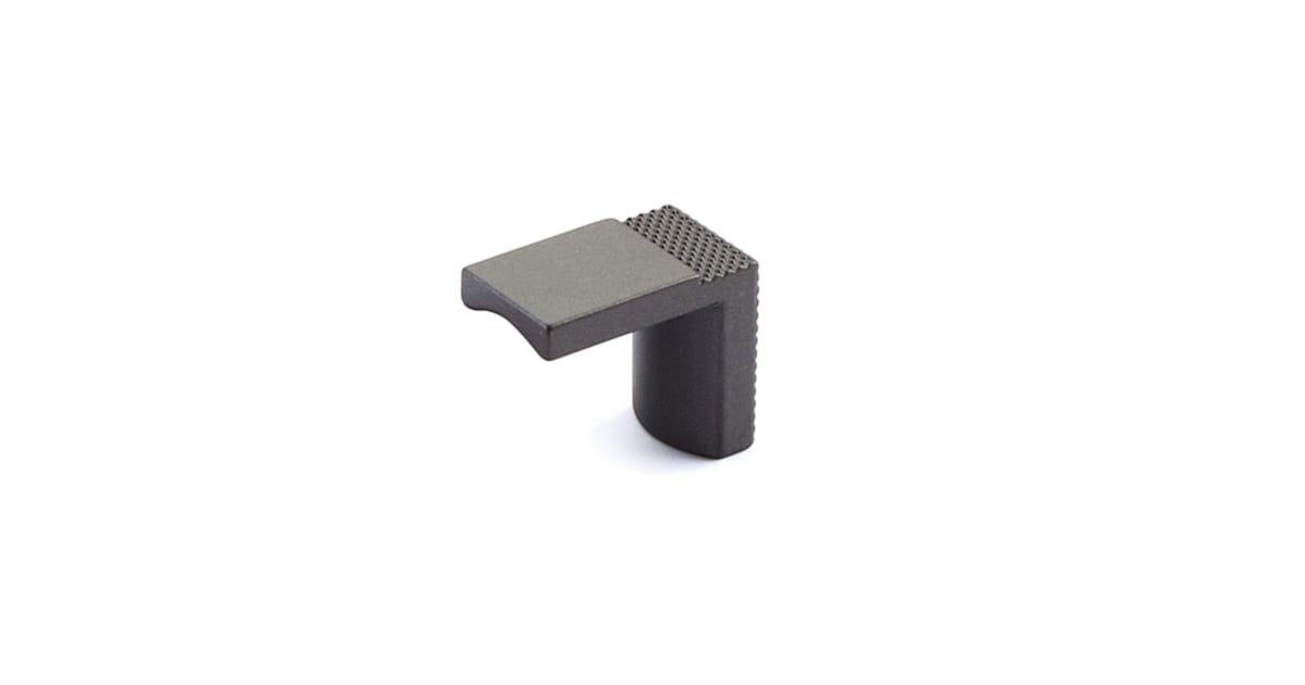 Schaub and Company 20014-GM Quadrato 1-1/8"W Industrial Knurled Lip ...