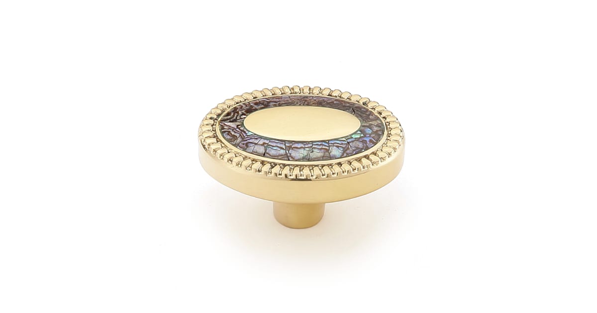 Schaub and Company 657-PB Fair Isle 1-1/2" Designer Celtic Oval Solid ...