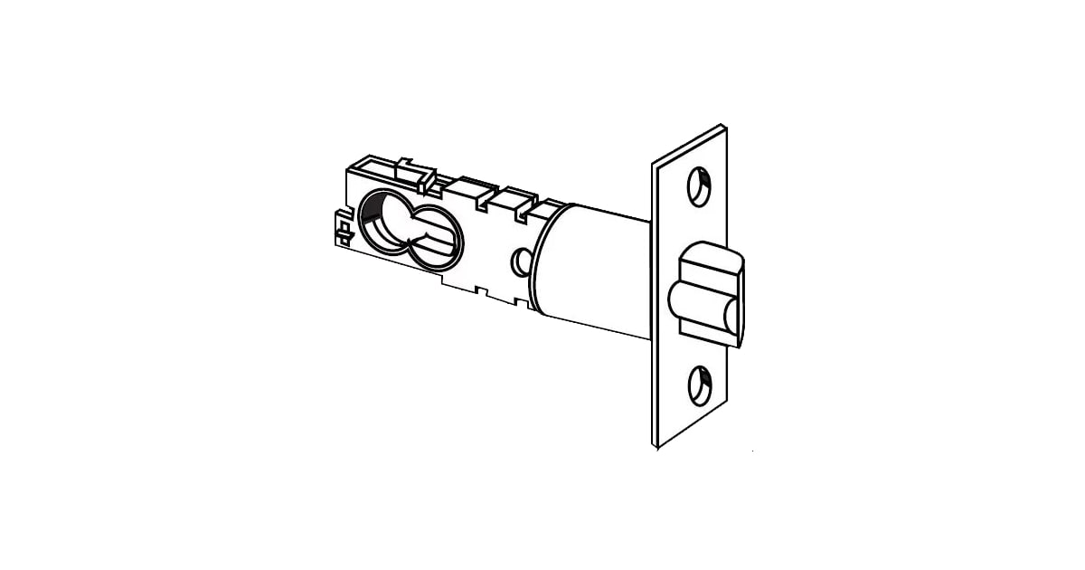 Schlage 16203613 2 3/8" or 2 3/4" Replacement Deadlatch with Square ...