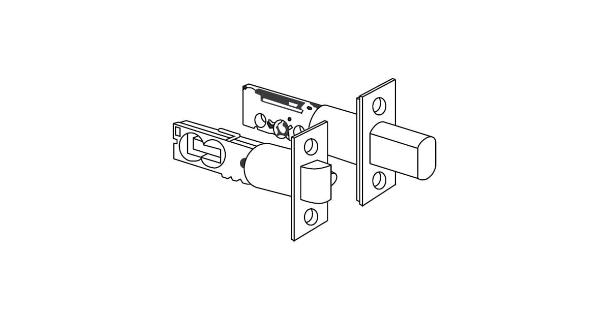 Schlage 2 3/8" Replacement Combo of 12-073 Deadbolt and 16-230 ...