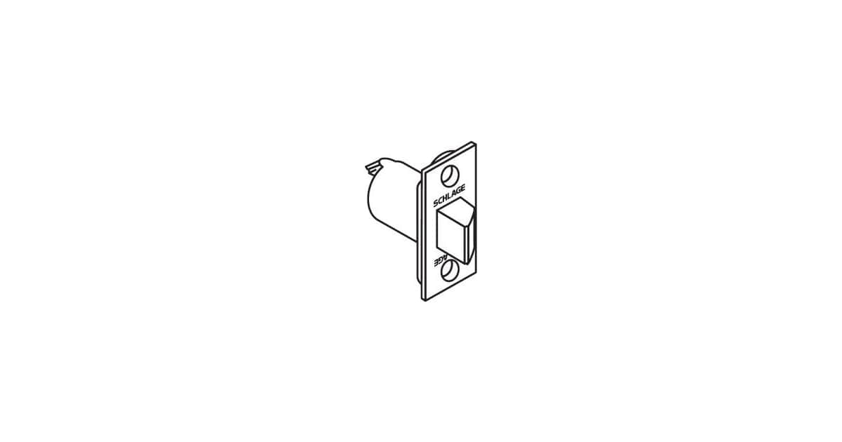 Schlage 11068613 2 3/8" Replacement Spring latch with Square Corner 1 ...