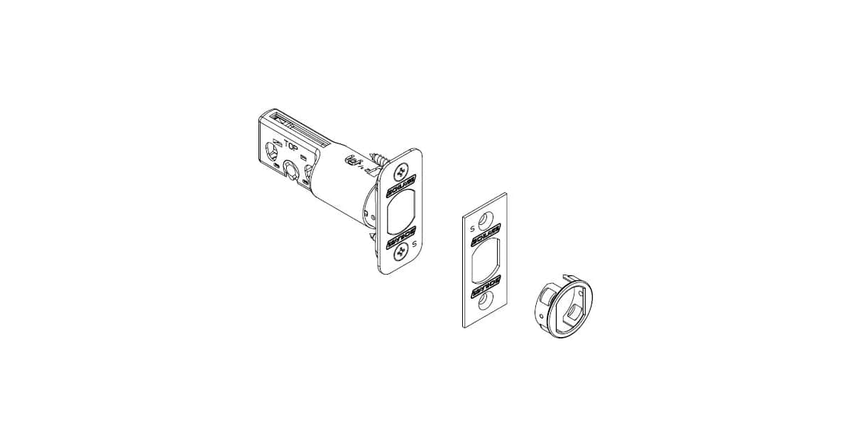 Schlage 12287716 Triple Option Deadbolt Latch for B-Series Deadbolts ...