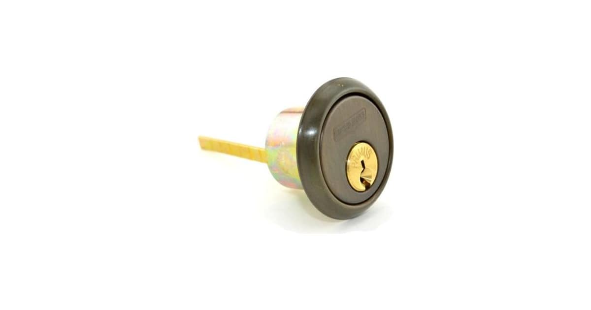 Schlage 20710C613 Primus Classic C Keyway Rim Cylinder with Horizontal ...