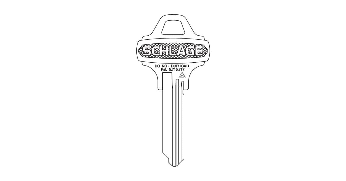 Schlage 35003C123 Control Key for Everest C123 FSIC (Full Size ...