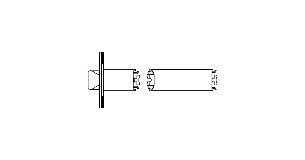 Schlage 43005 5" Backset Extension Link for 2 3/4" Backset Latches ...