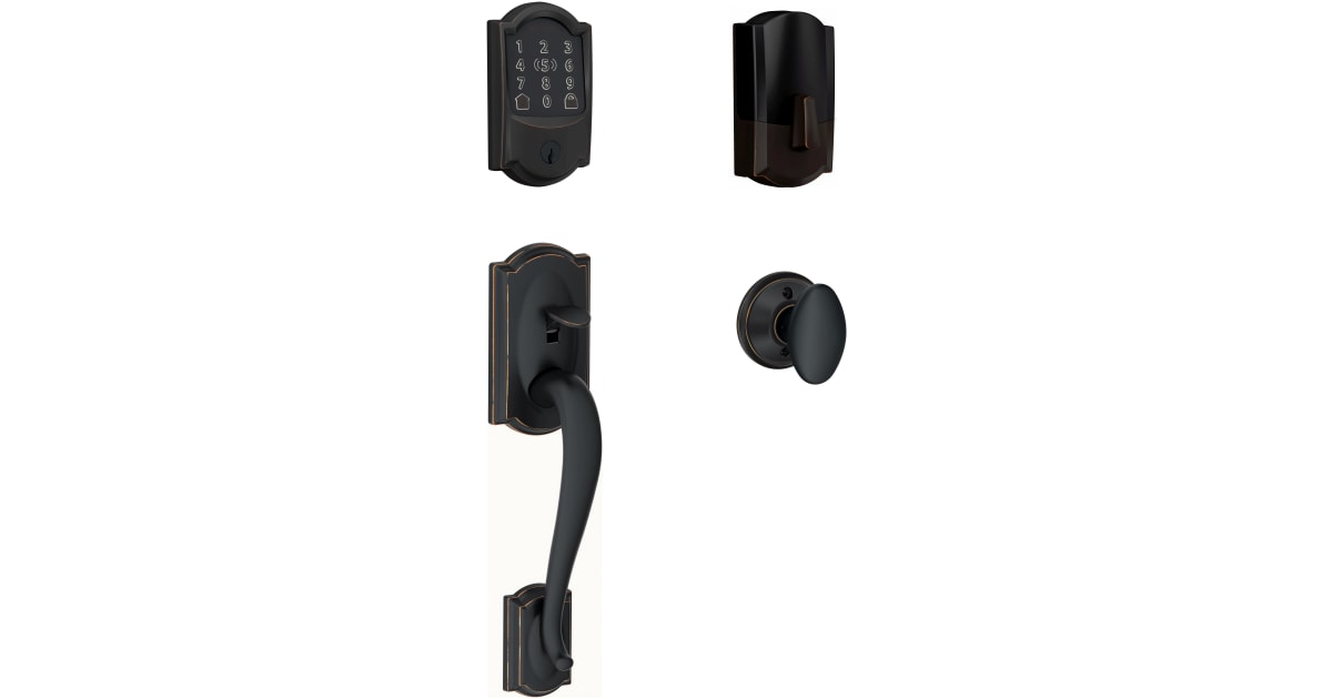 Schlage BE499WBCAM716SIE Encode Plus Camelot Sectional Electronic ...
