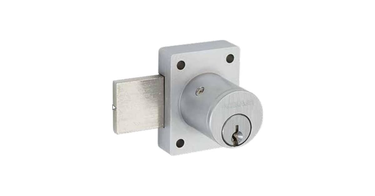 Schlage CL100PB626 Cabinet Drawer Lock with 6 Pin Standard C Cylinder ...