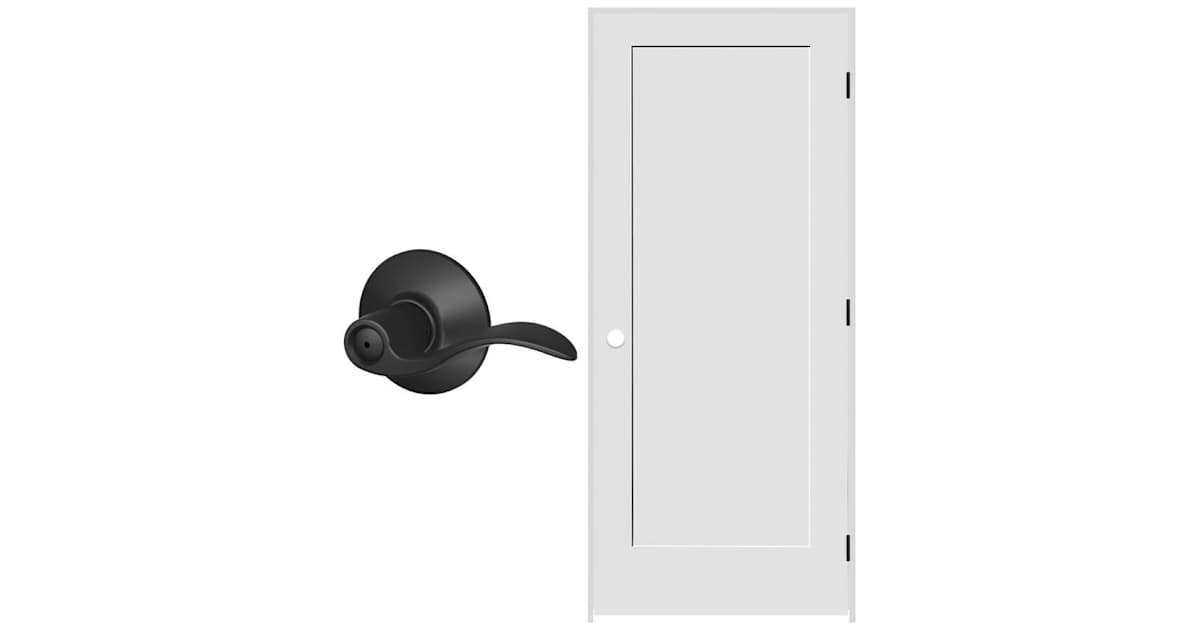 Schlage F40ACC622-24688401RH6916 28" W x 80" H Single Panel Right ...