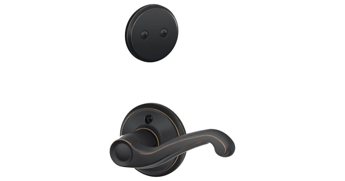 Schlage F94FLA716LH Flair Left Handed One-Sided Dummy Interior Pack ...