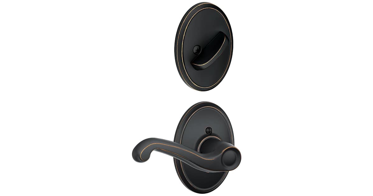 Schlage F94FLA716WKFRH Flair Right Handed One-Sided Dummy Interior Pack ...
