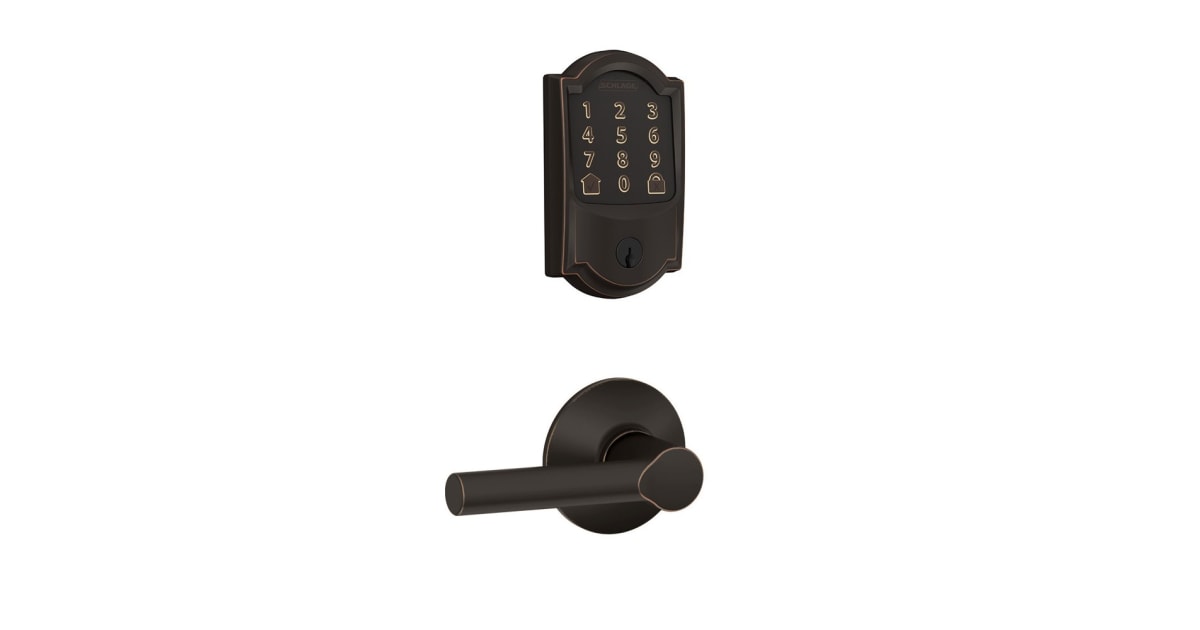 Schlage FBE489WBCAMBRW716 Encode Camelot WiFi Enabled Electronic Keypad ...