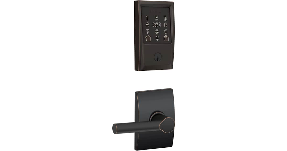 Schlage FBE499WBCENBRWCEN716 Encode Plus Century Electronic Keyless ...