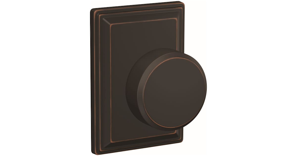 Schlage FC21SWA716GDV Custom Swanson Passage or Privacy Door Knob Set ...