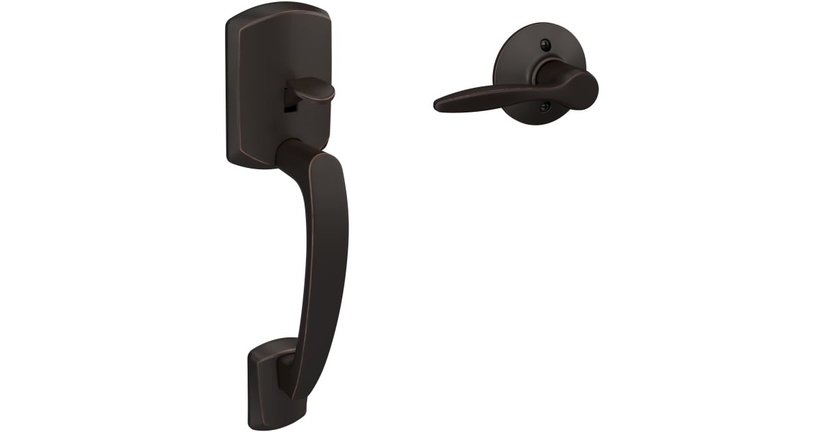 Schlage FE285GRW716DELRH Greenwich Right Handed Sectional Lower Half ...