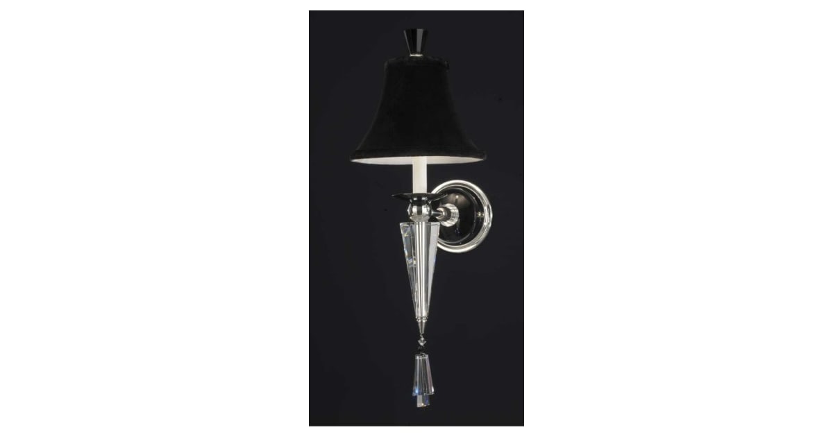 Schonbek 7141BLACK Crystal Single Light Up Lighting Wall Sconce from ...