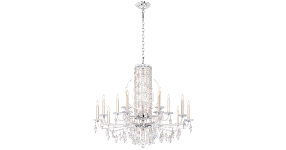 Schonbek RS8315N-48H Sarella 15 Light 41" Wide Crystal Chandelier with ...