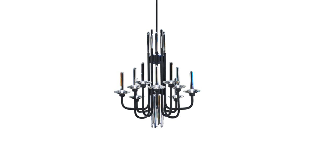 Schonbek S5710-18O Calliope 12 Light 24" Wide LED Crystal Candle Style ...