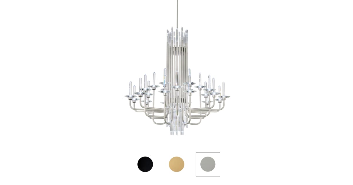 Schonbek S5724-18O Calliope 24 Light 40" Wide LED Crystal Candle Style ...