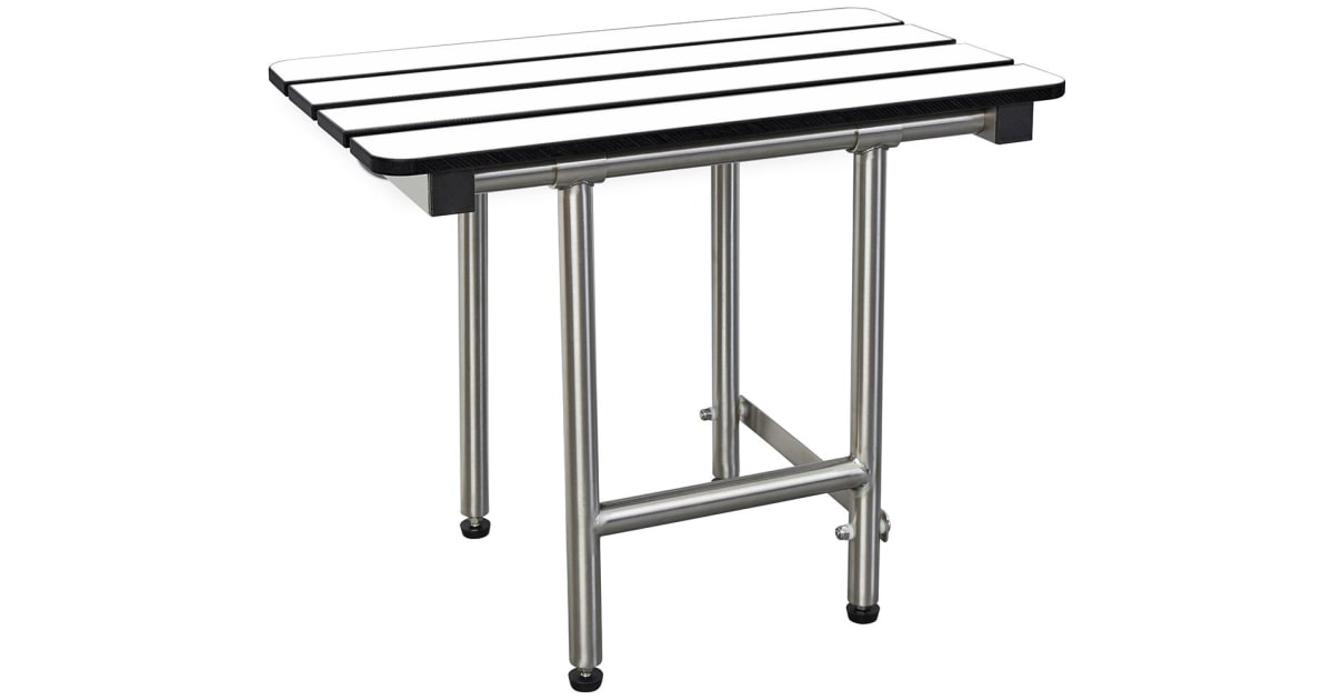 Seachrome SSB2-240150-PW Signature 24" Wall Mounted Folding Shower Seat ...