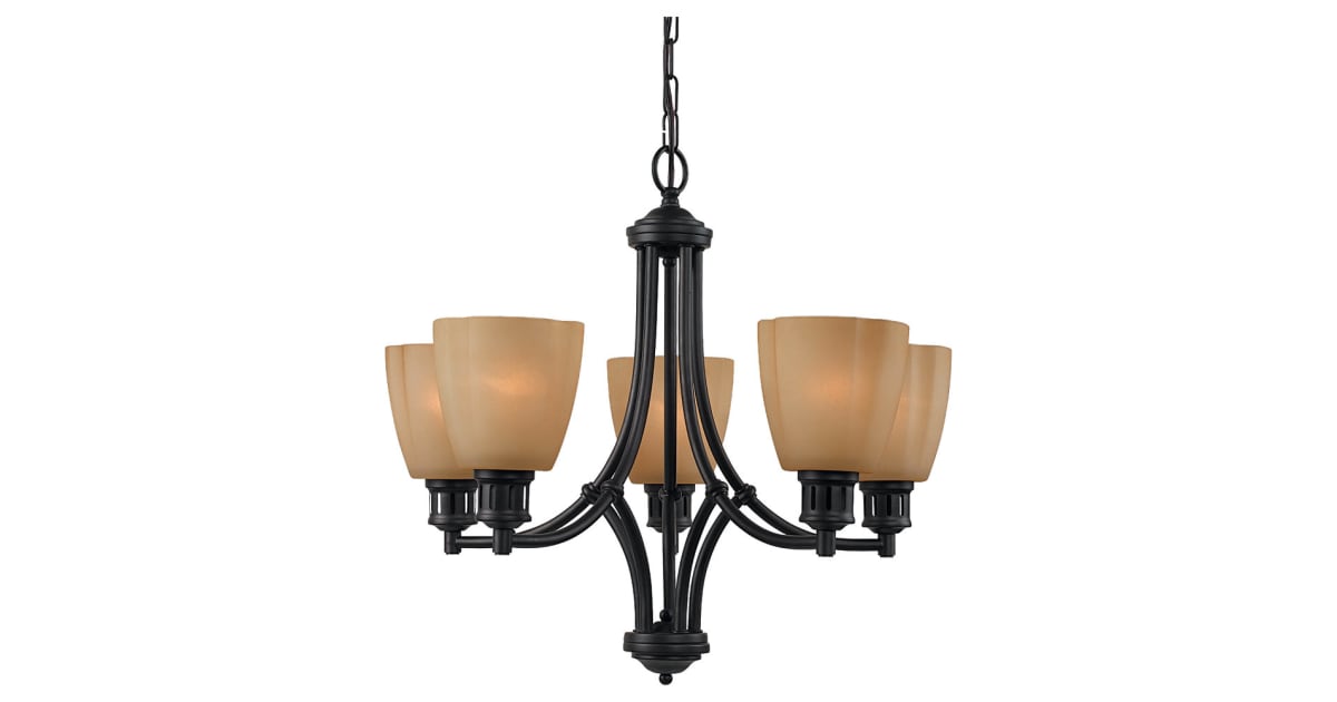 Sea Gull Lighting 31475-782 Five Light Chandelier from Century ...