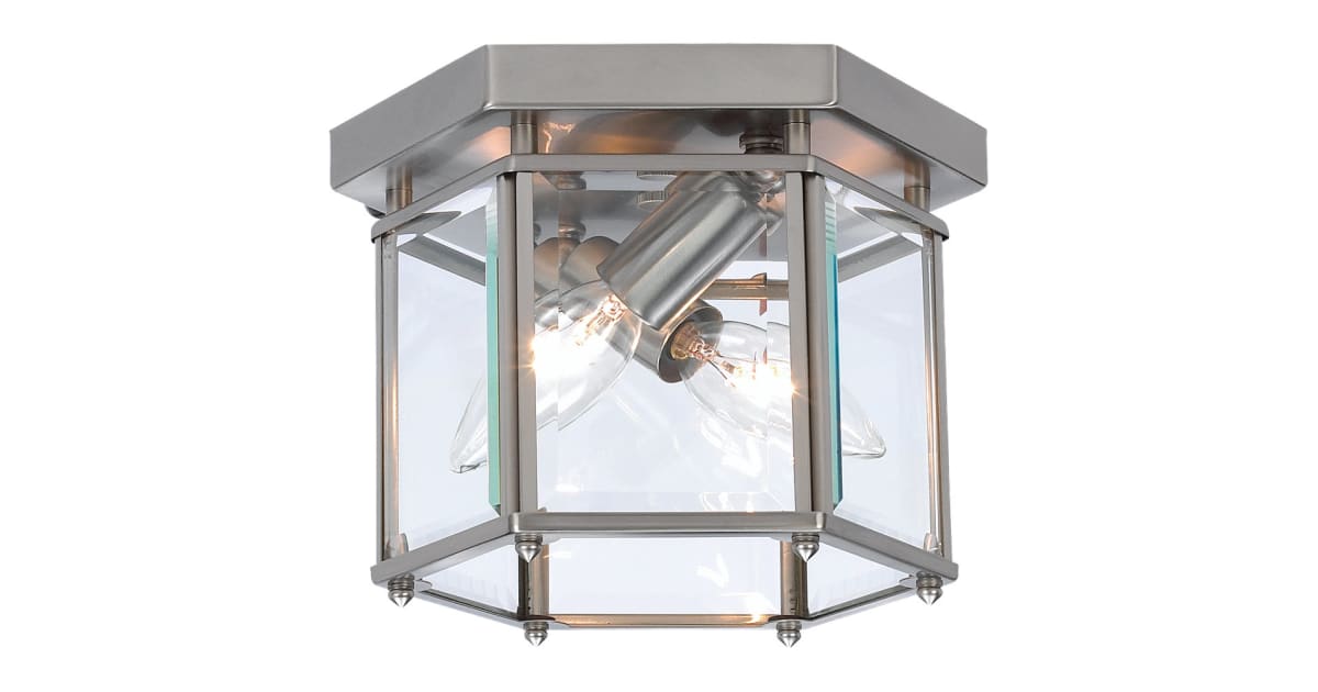 Sea Gull Lighting 7647-962 Bretton 2 Light Flush Mount Ceiling Fixture ...