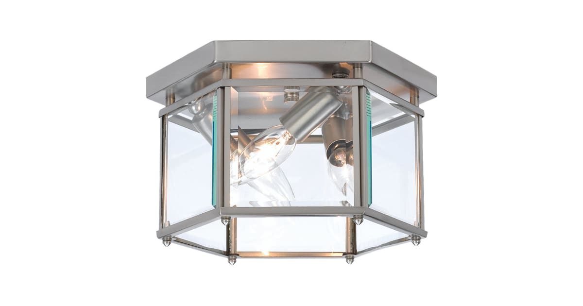 Sea Gull Lighting 7648-962 Bretton 3 Light Flush Mount Ceiling Fixture ...