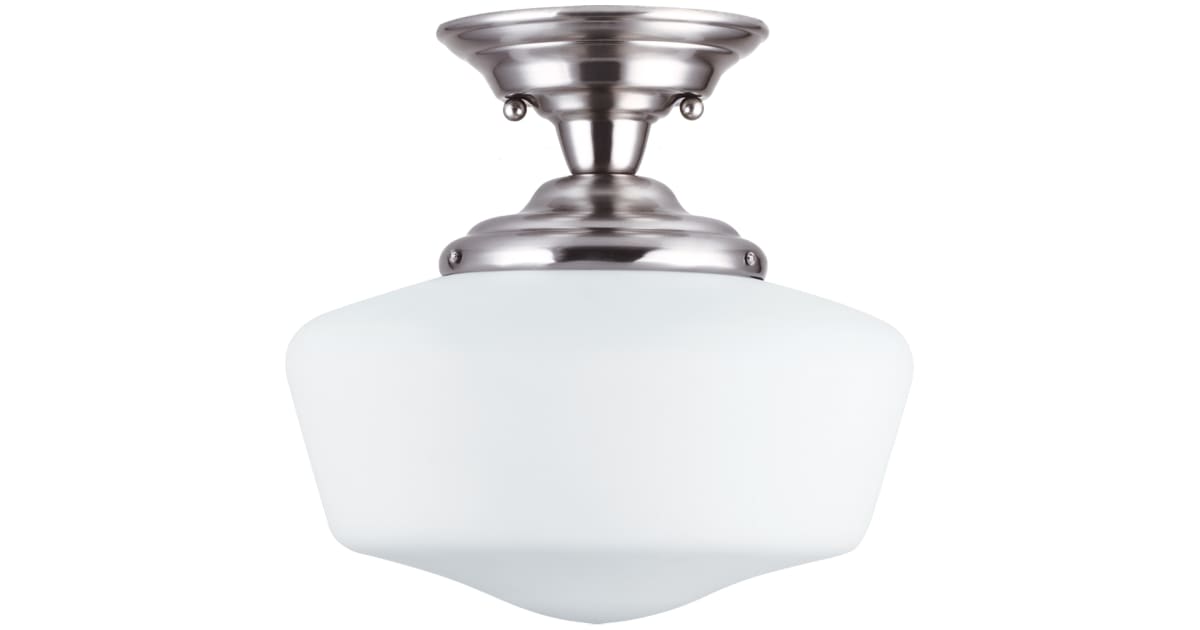 Sea Gull Lighting 77437-962 Academy 1 Light Semi-Flush Ceiling Fixture ...