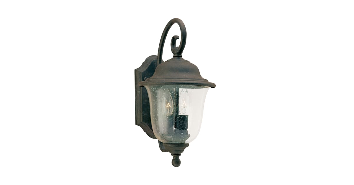 Sea Gull Lighting 8459EN-46 Trafalgar 2 Light 7-1/2" Wide LED Outdoor ...
