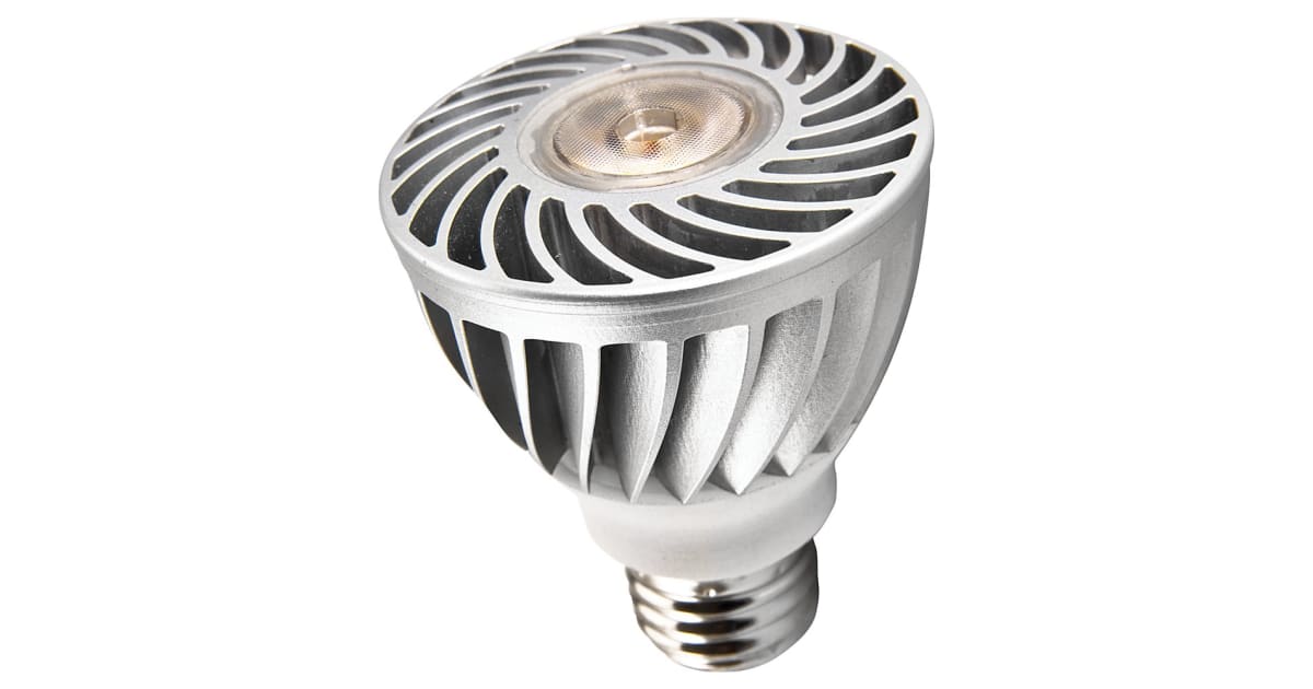 Sea Gull Lighting 97311S LED Energy Star Lamp 8W 120V LED PAR20 Medium Base Lamp 3000K 40 Degree ...