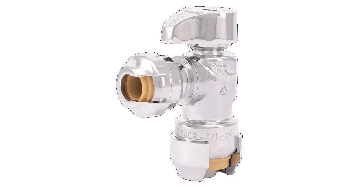SharkBite 23048-0000LF 1/2", 1/4", 3/8" OD Angle Stop | Build.com