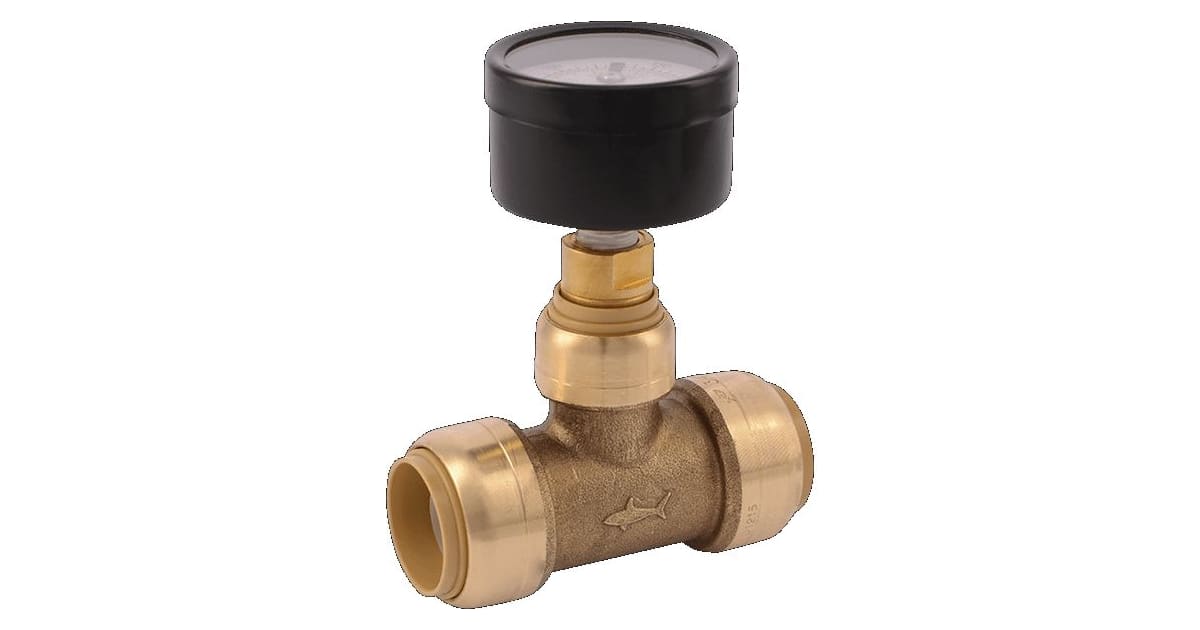 SharkBite 24438 3/4" Pressure Gauge Tee | Ferguson Home