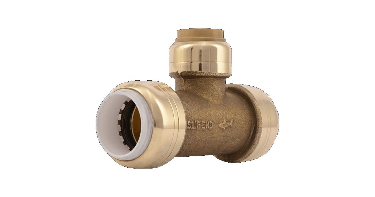 SharkBite UIP364 1/2" PVC x 1/2" PVC x 1/2" CTS PVC Transition Slip Tee ...