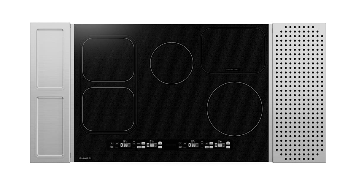 Sharp SCH3043GB 30" Induction Cooktop with Magnetic Stainless Steel ...