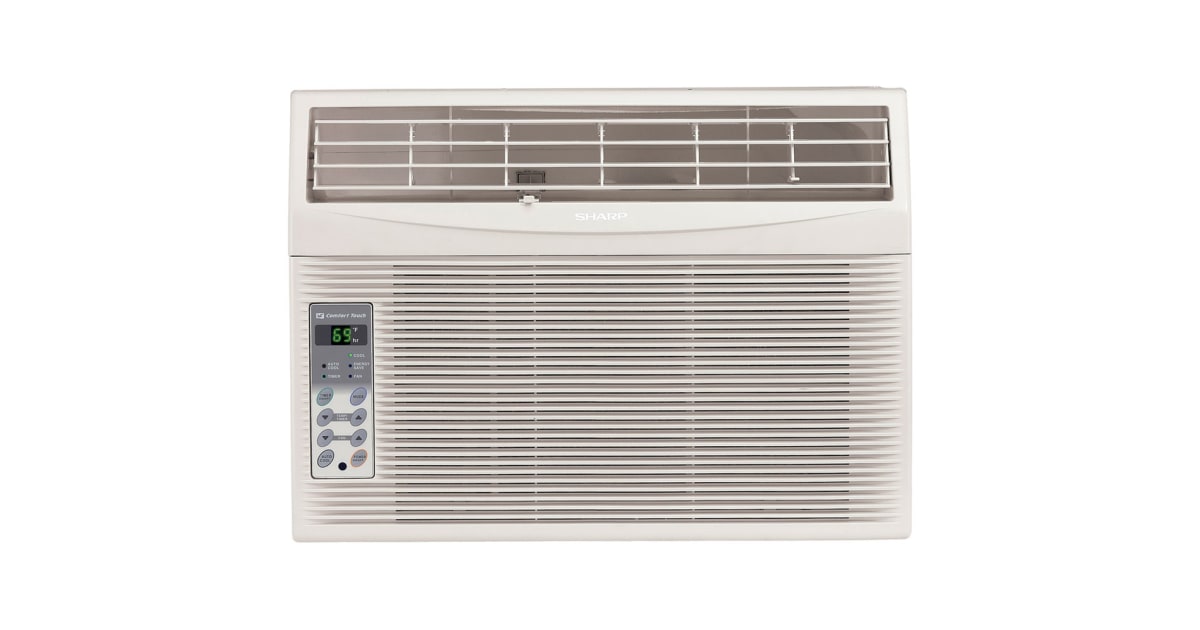 Sharp AFS100RX 10,000 BTU 115-Volt Window-Mounted Air Conditioner with ...